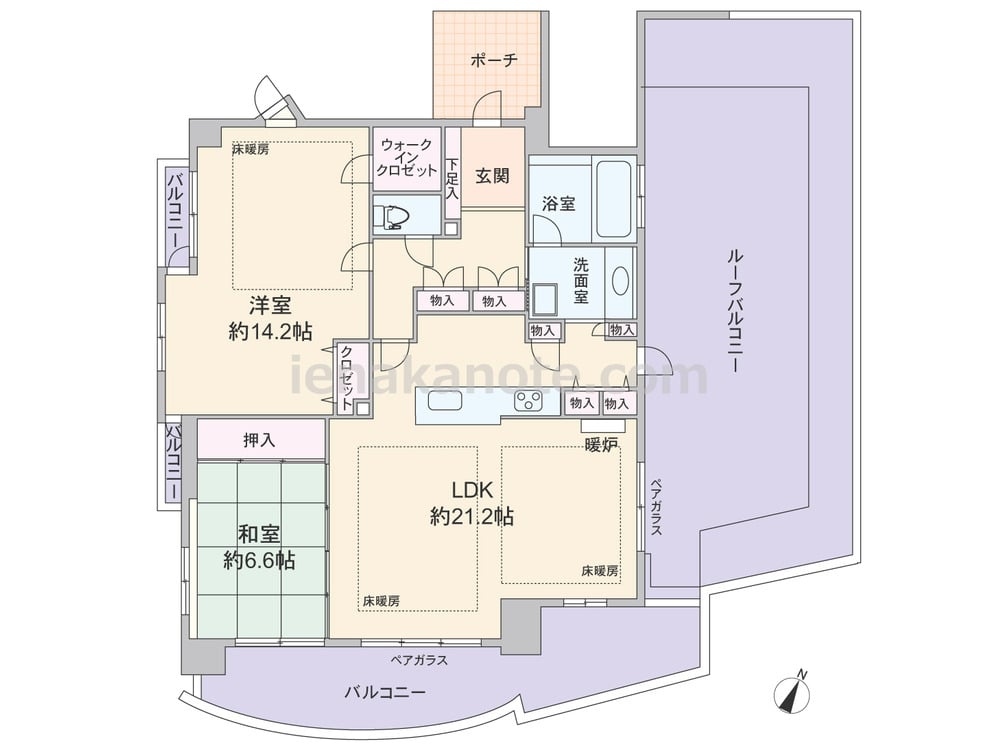（間取りID: 12111）96.92平米の2LDK - イエナカ手帖