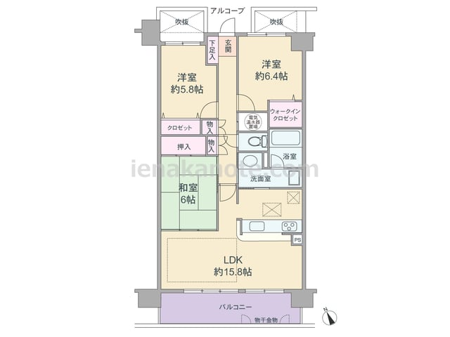 （間取りID: 25822）80.50平米の3LDK - イエナカ手帖