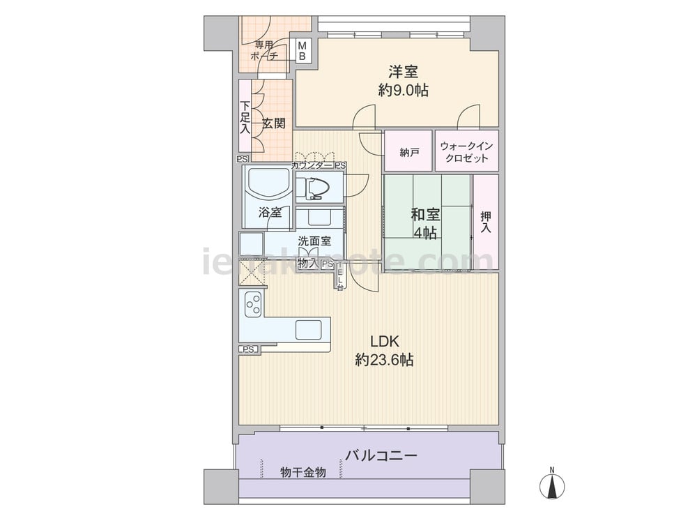 （間取りID: 33154）80.40平米の2LDK - イエナカ手帖