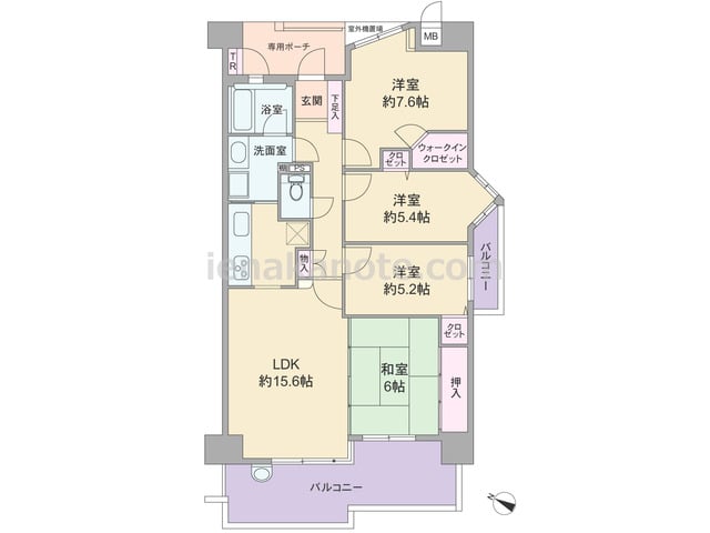 （間取りID: 37752）87.41平米の4LDK - イエナカ手帖